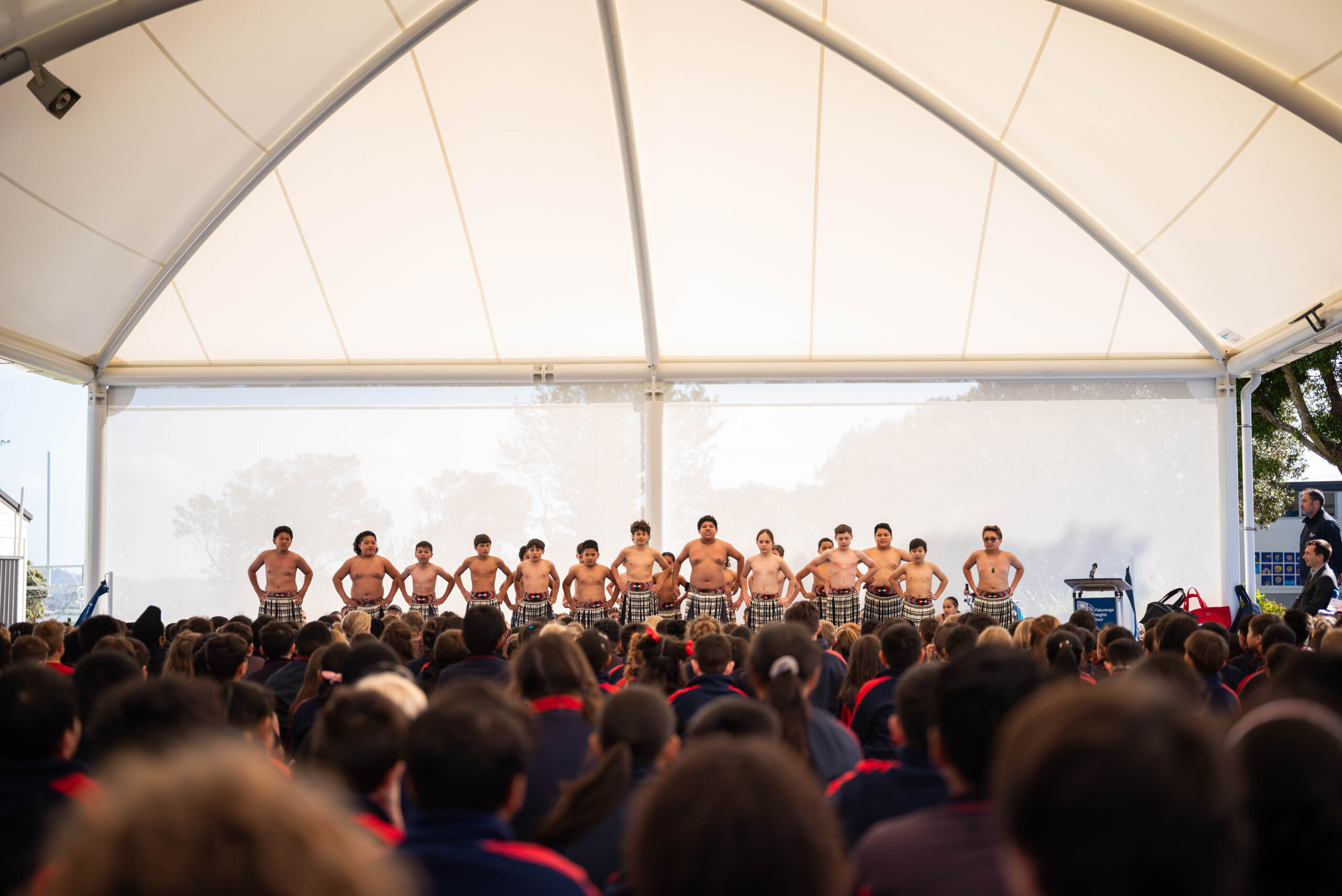 Pakuranga Heights School - Shade Systems NZ | Completed Court Canopy
